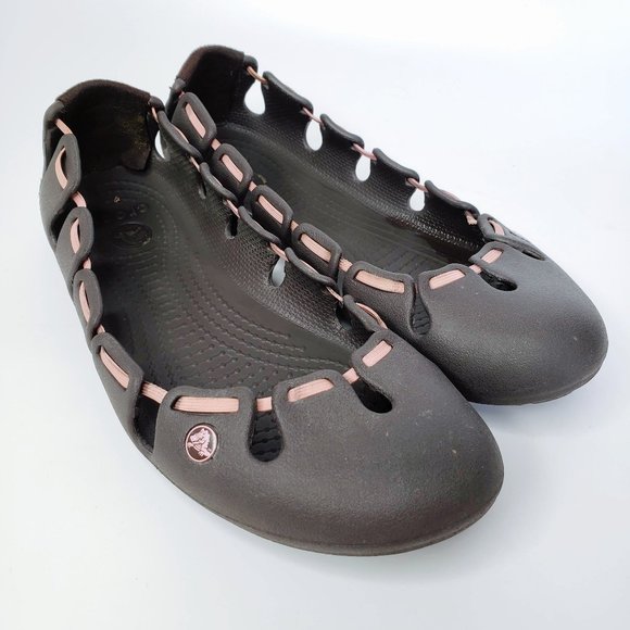 CROCS | Shoes | Crocs Womens Bungee Edge Open Top Ballet Flat Sandals ...